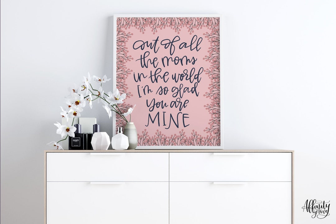 Mother Day Printable Quote Mother's Day Gift Idea Gift - Etsy