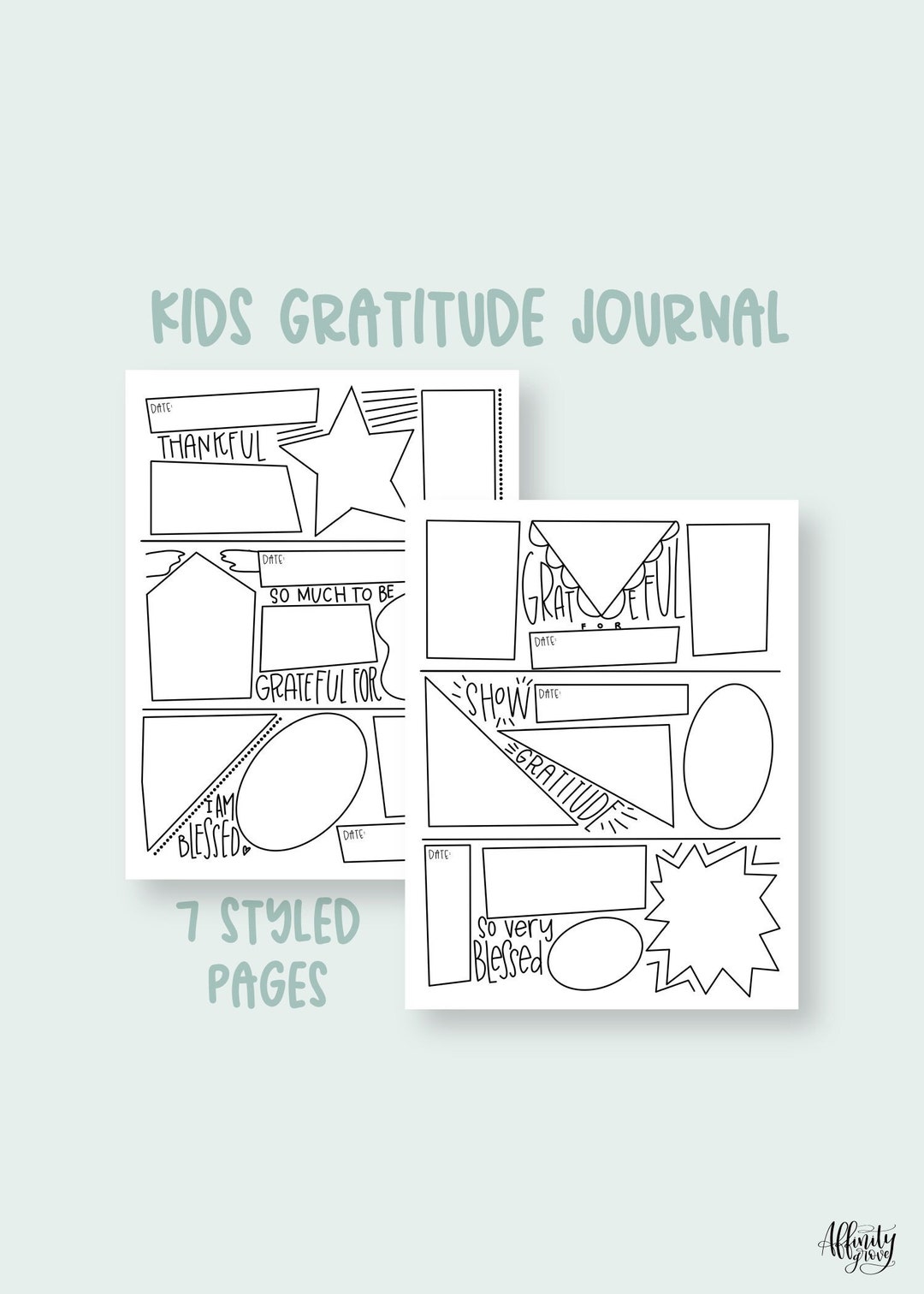 Kids Gratitude Journal | Fun Gratitude Activities for Kids | Kids ...