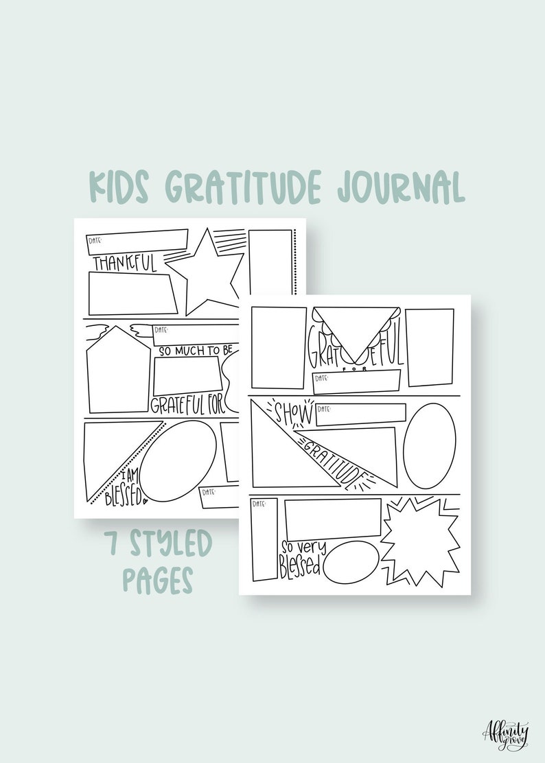 Kids Gratitude Journal | Fun Gratitude Activities for Kids | Kids ...