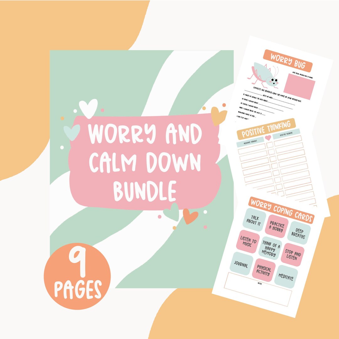 Worry Worksheets for Kids | Printable Calm-down Activities, Coping ...