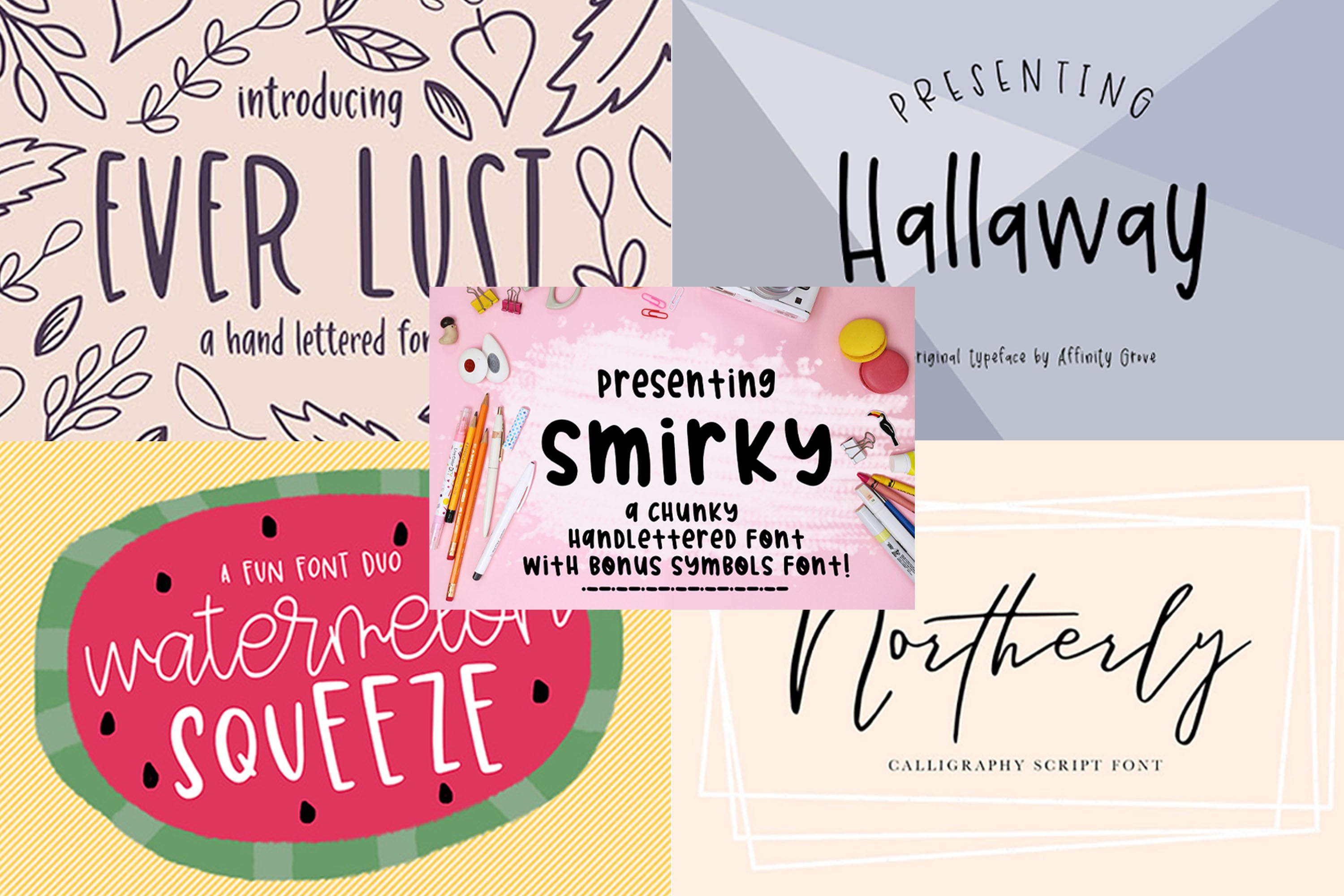 Mega Font Bundle | 25 Handwritten Fonts | Modern Calligraphy Font ...