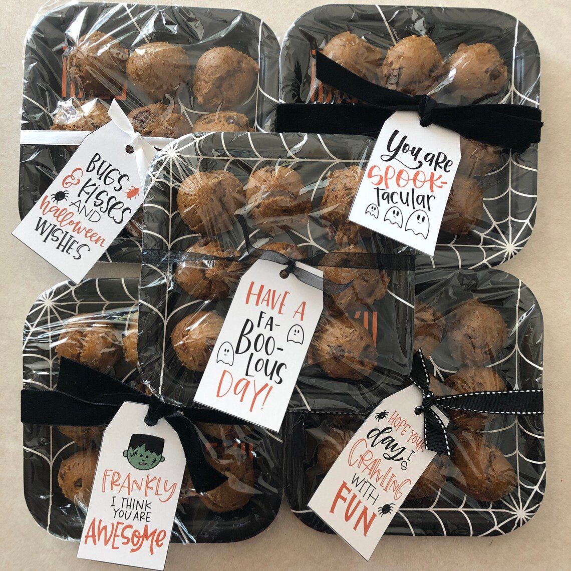 Halloween Puns Favor Tags | Cute Funny Halloween Tags | Halloween Gift ...