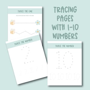 Toddler Educational Workbook | Printable Preschool Workbook, Tracing ...