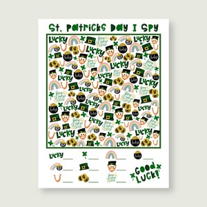 St. Patricks Day I Spy • Fun St. Patricks Day Games for Kids • I Spy ...