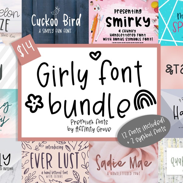 Font Bundle - Etsy
