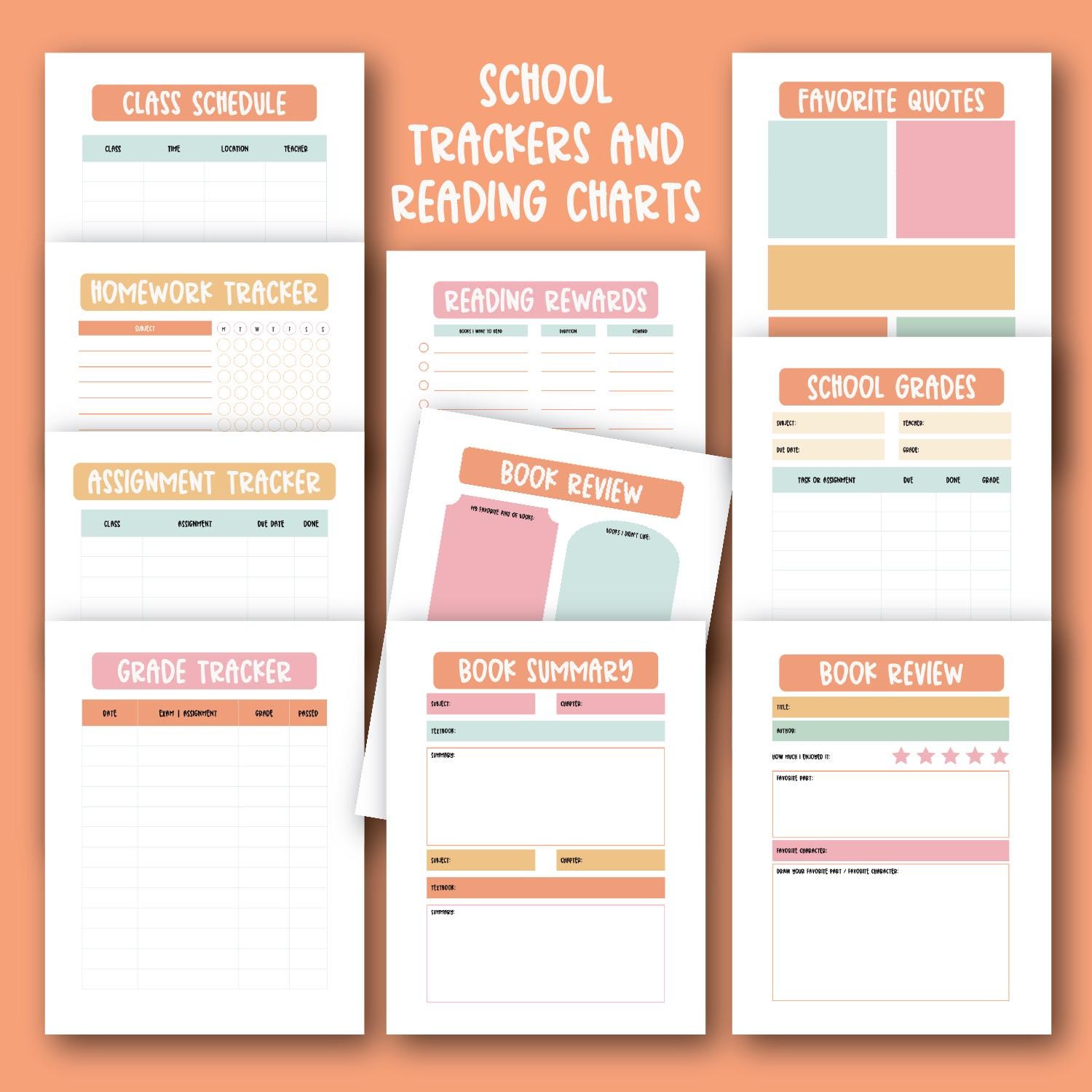 ADHD Planner for Kids | Printable Daily Planner Kids ADHD | Focus and ...