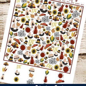 Thanksgiving I Spy Fun Family Thanksgiving Game Print at Home ...