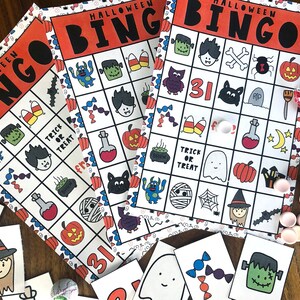 Halloween Bingo Printable! Classroom Set With 30 Different Cards! - Etsy