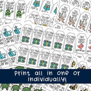 Cute Valentine's Day Animal Pun Tags | Valentine Tags for Friends! Cute ...