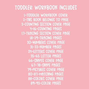 Toddler Educational Workbook | Printable Preschool Workbook, Tracing ...