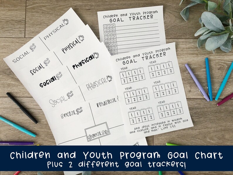 Children and Youth Program Goal Charts for Kids | Physical, Social ...
