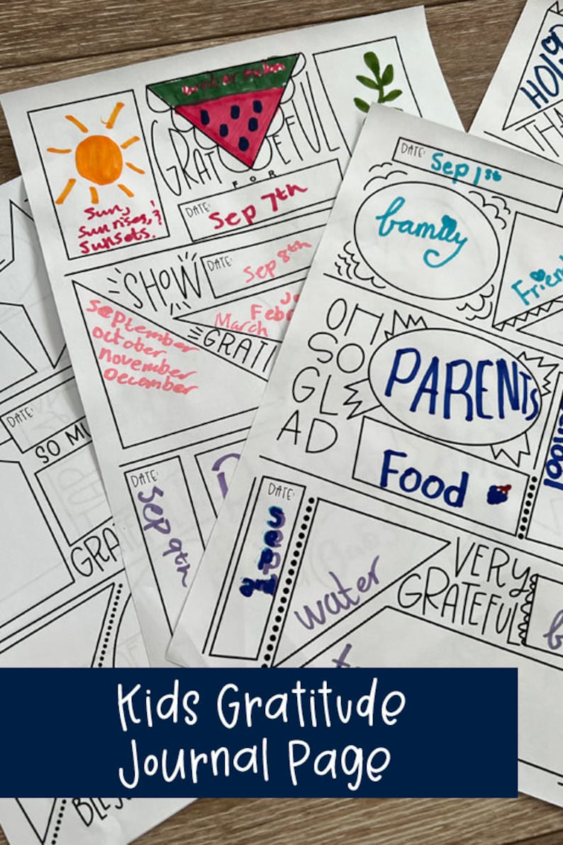 Kids Gratitude Journal | Fun Gratitude Activities for Kids | Kids ...