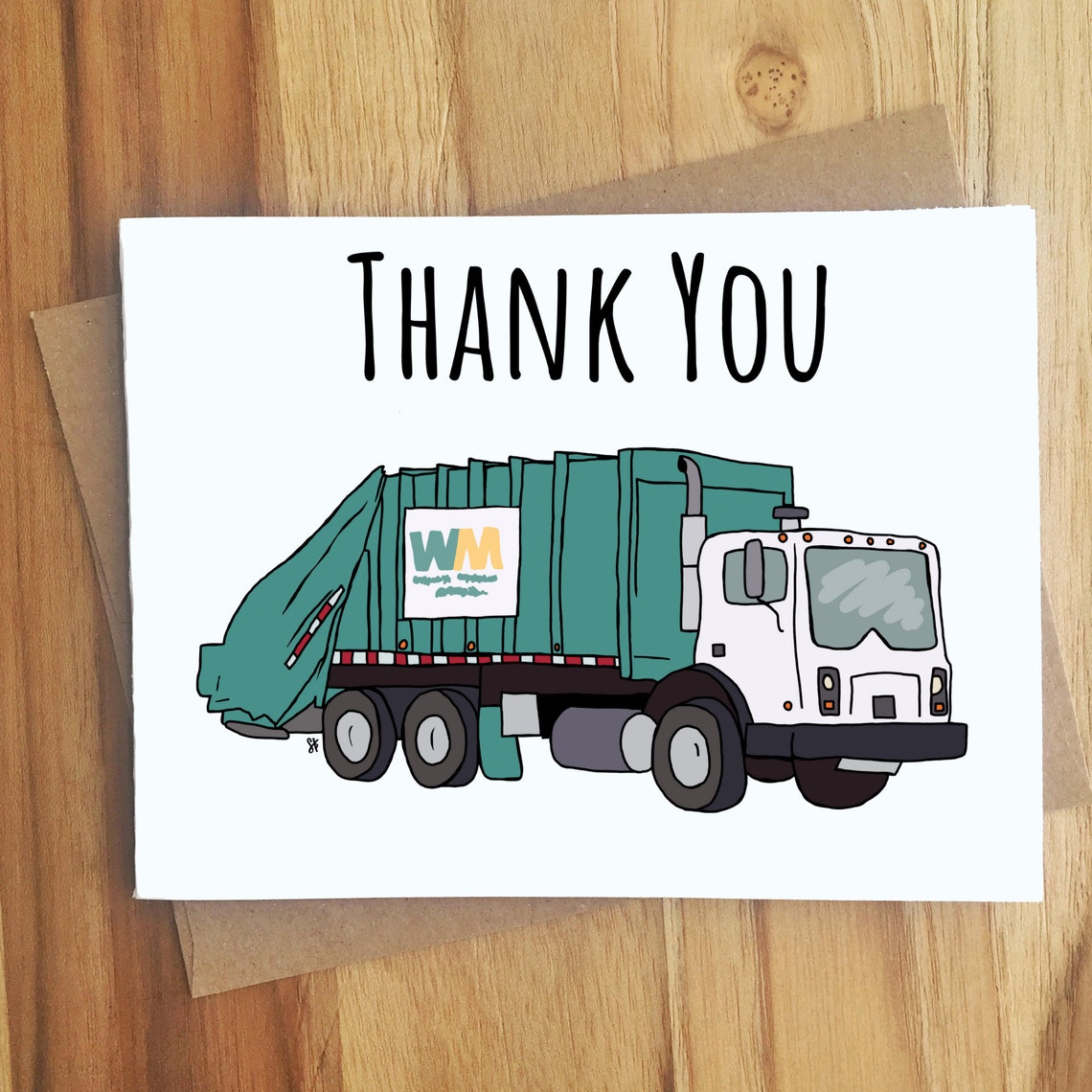Thank You Sanitation Worker Greeting Card / Thank You Note - Etsy
