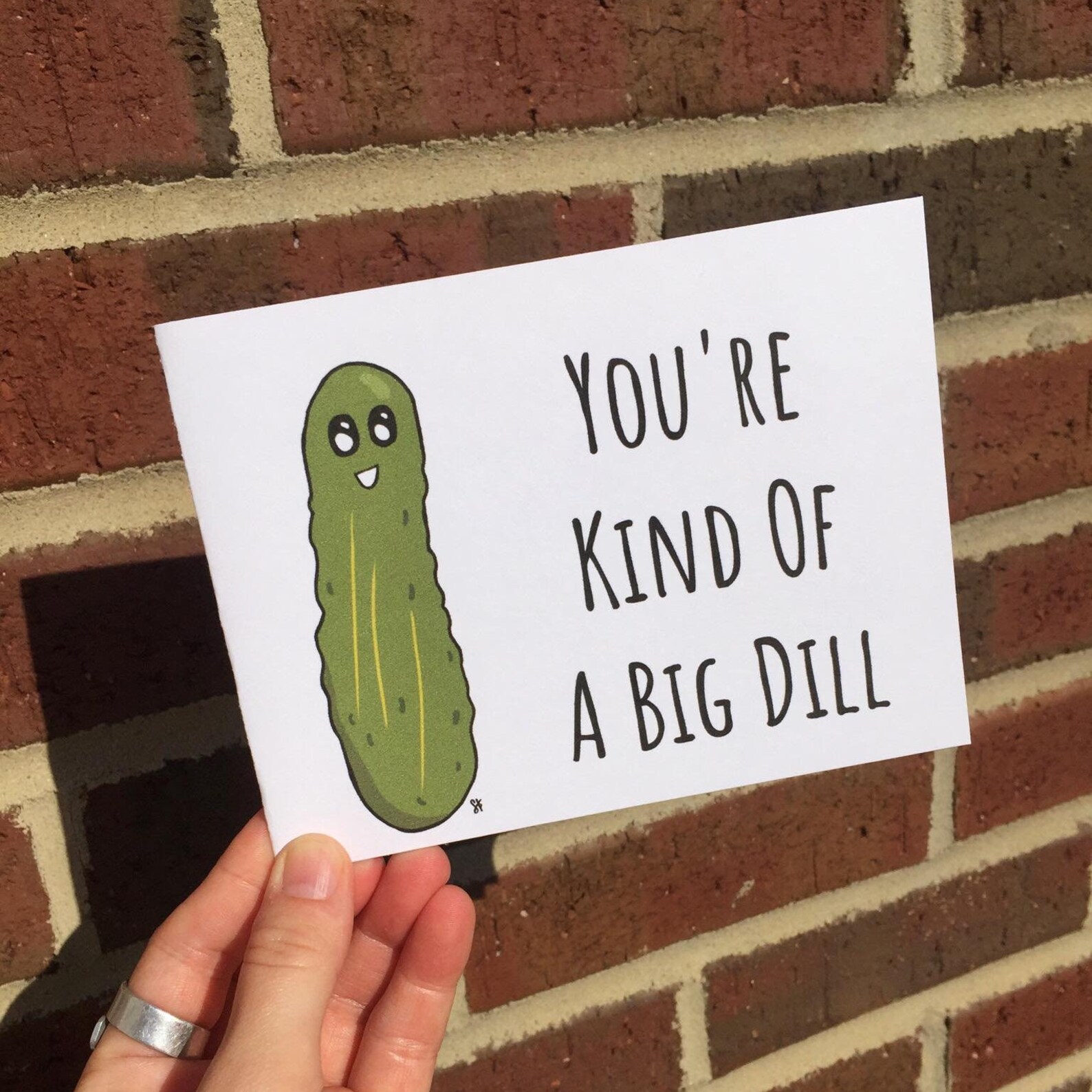You're Kind of A Big Dill Pickle Pun Greeting Card / Play - Etsy