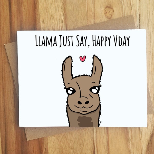 Llama Card - Etsy