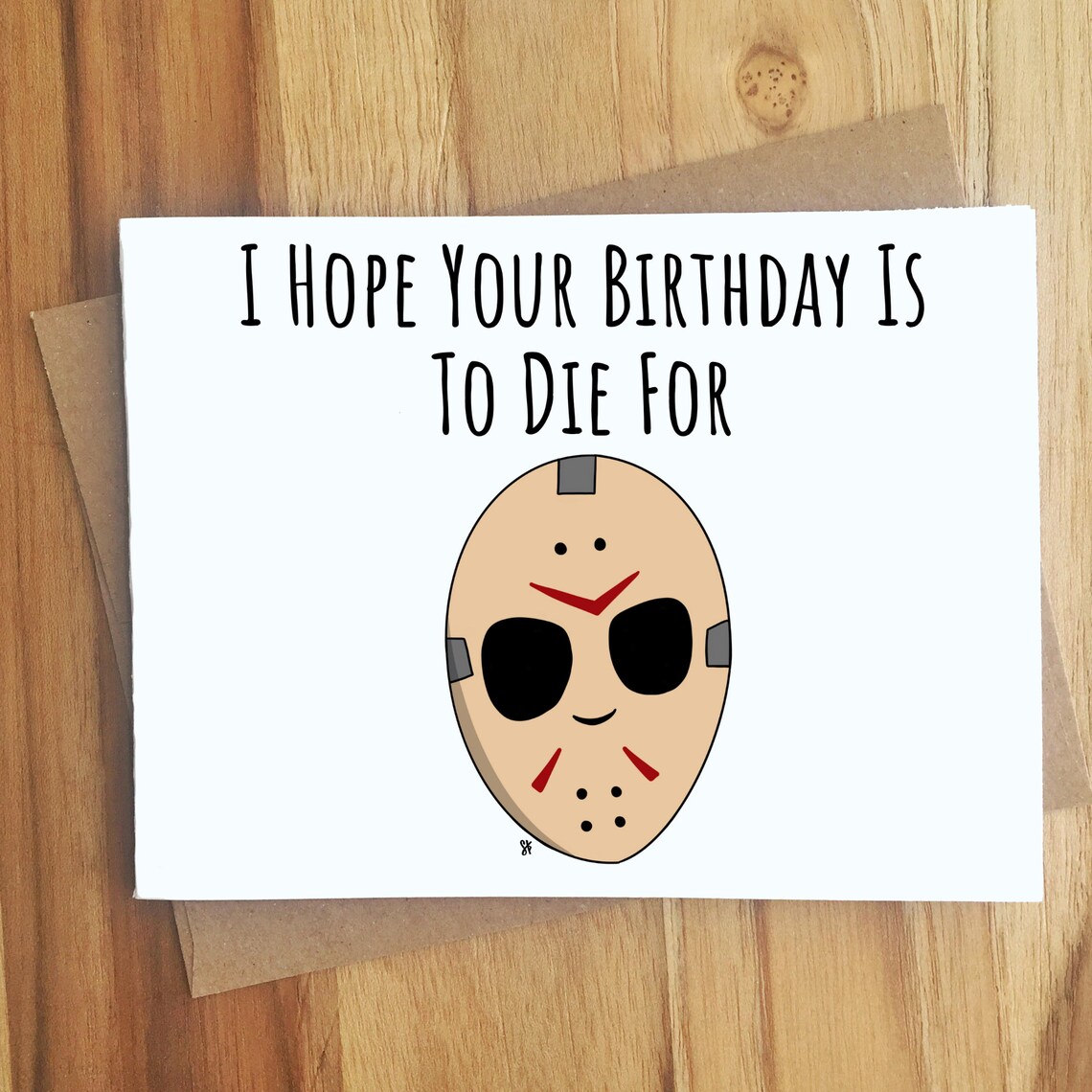I Hope Your Birthday is to Die for Jason Pun Greeting Card / - Etsy