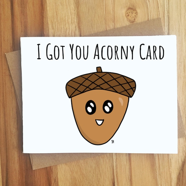 Funny Acorn Joke - Etsy