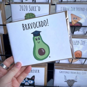 Bravocado Avocado Graduation Pun Card / Celebrate / Congrats | Etsy
