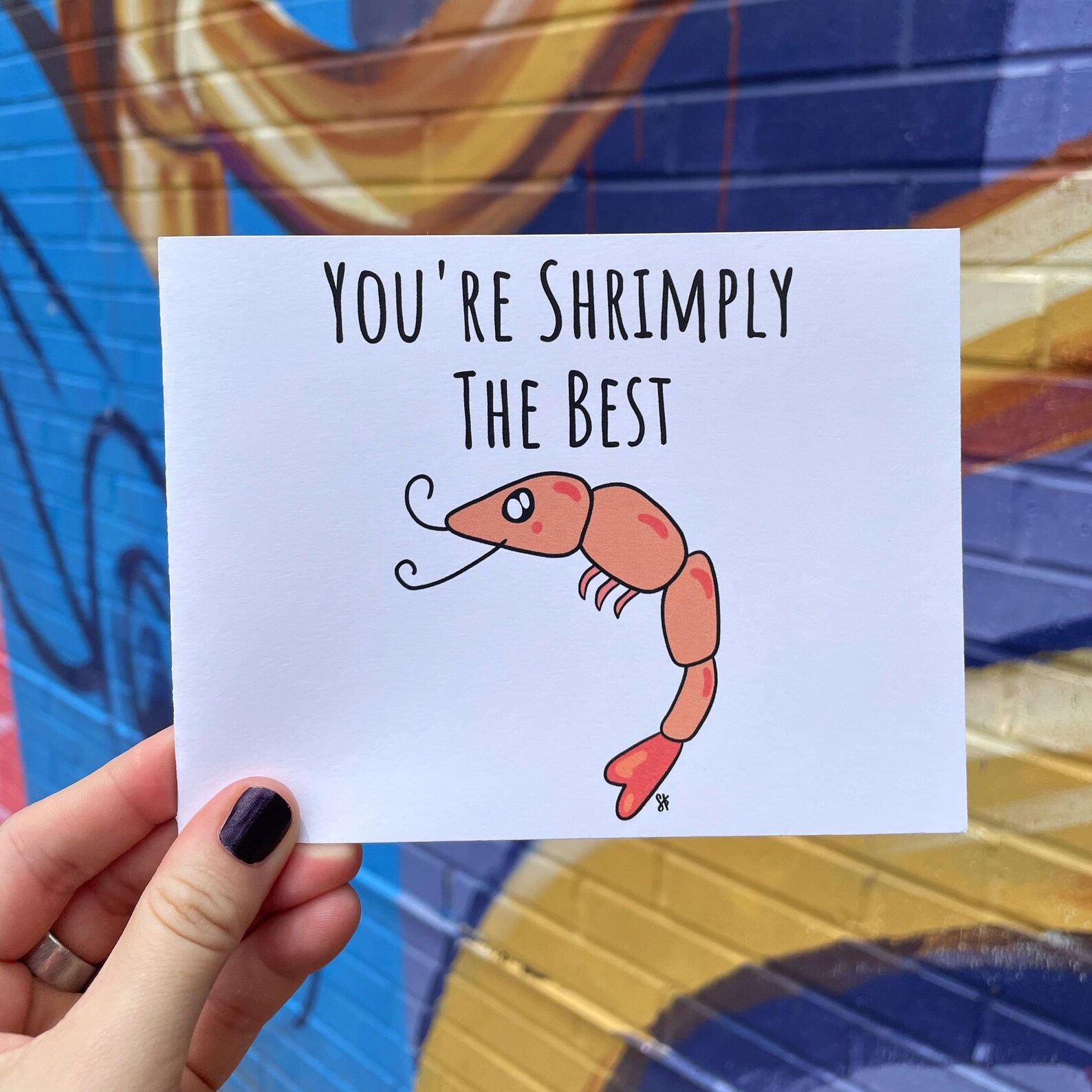 You're Shrimply the Best Shrimp Pun Greeting Card / Thank You Note ...
