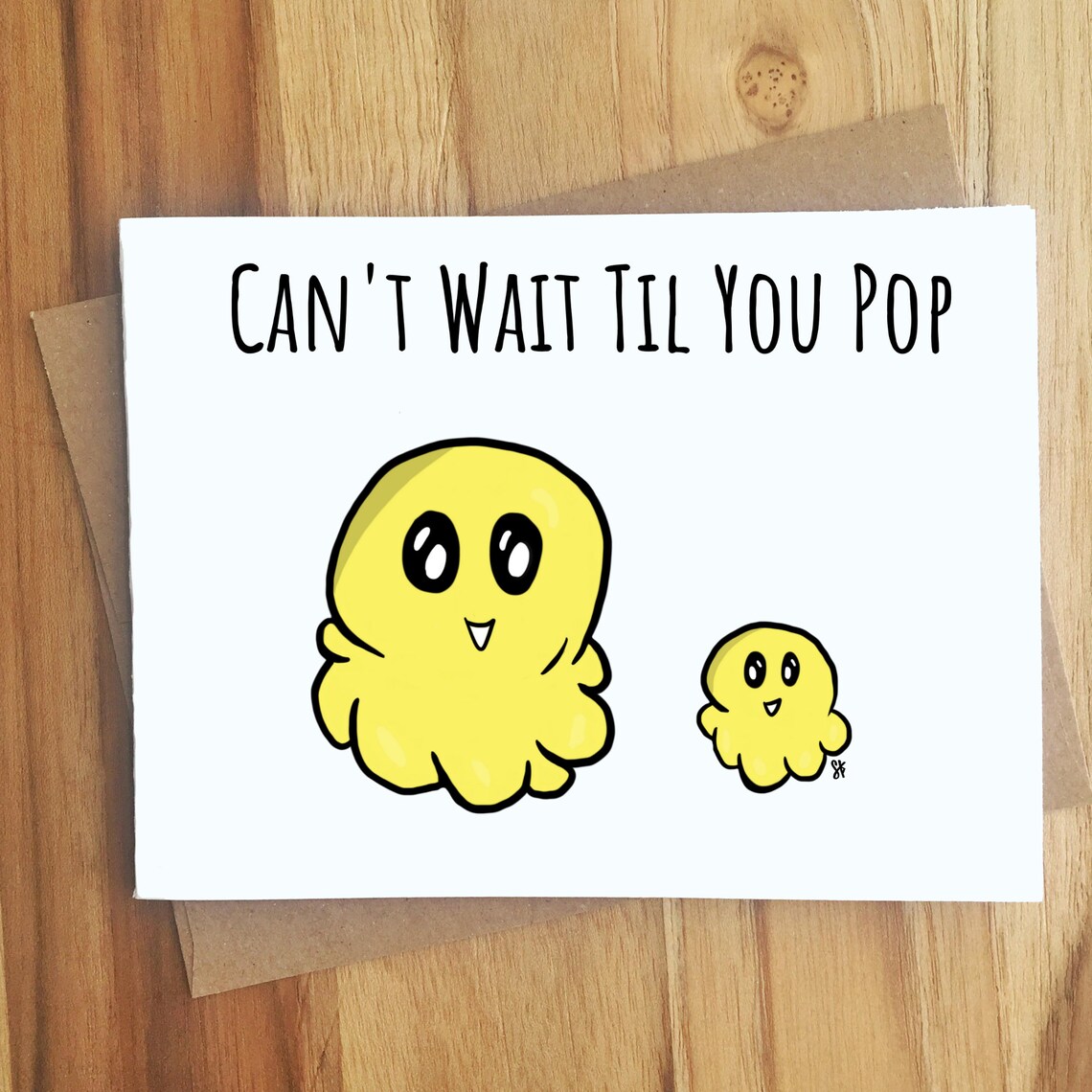 Can't Wait Til You Pop Popcorn Pun Greeting Card / - Etsy