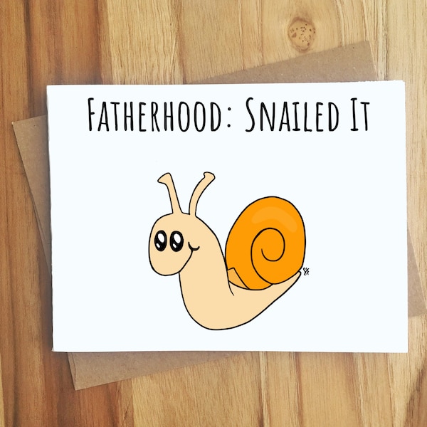 Snail Card - Etsy