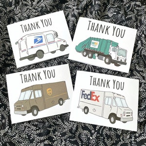 Thank You Fedex Mail Carrier Greeting Card / Thank You Note Letter ...