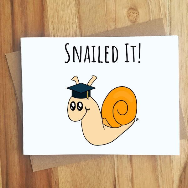 Snail Card - Etsy