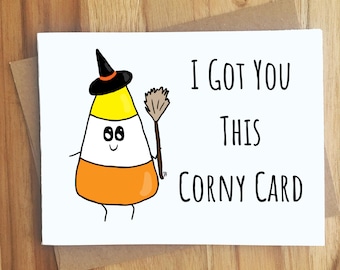 Candy Corn Card | Etsy