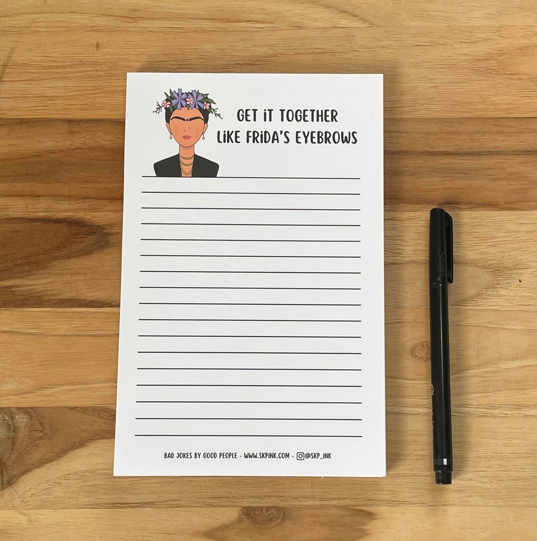 Funny Notepad / Artist Scratch Pad / Handmade Notepad / Paper ...