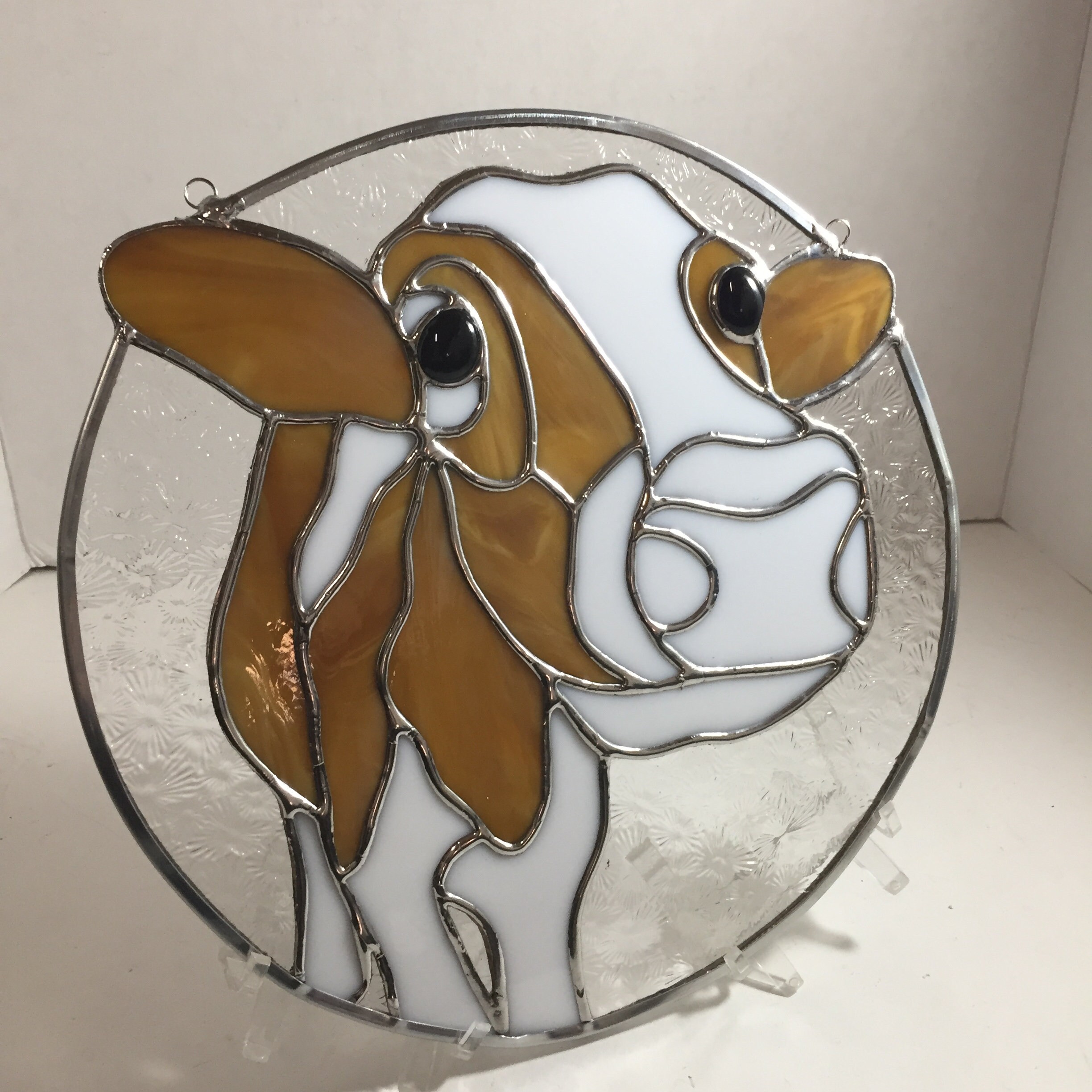 PDF Instant Download, Stained Glass Patterns, Happy Cow Window Panel ...