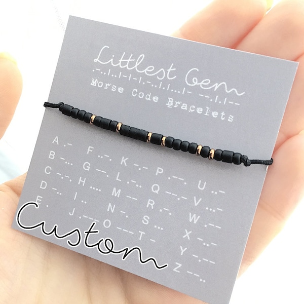 Morse Code Bracelet - Etsy