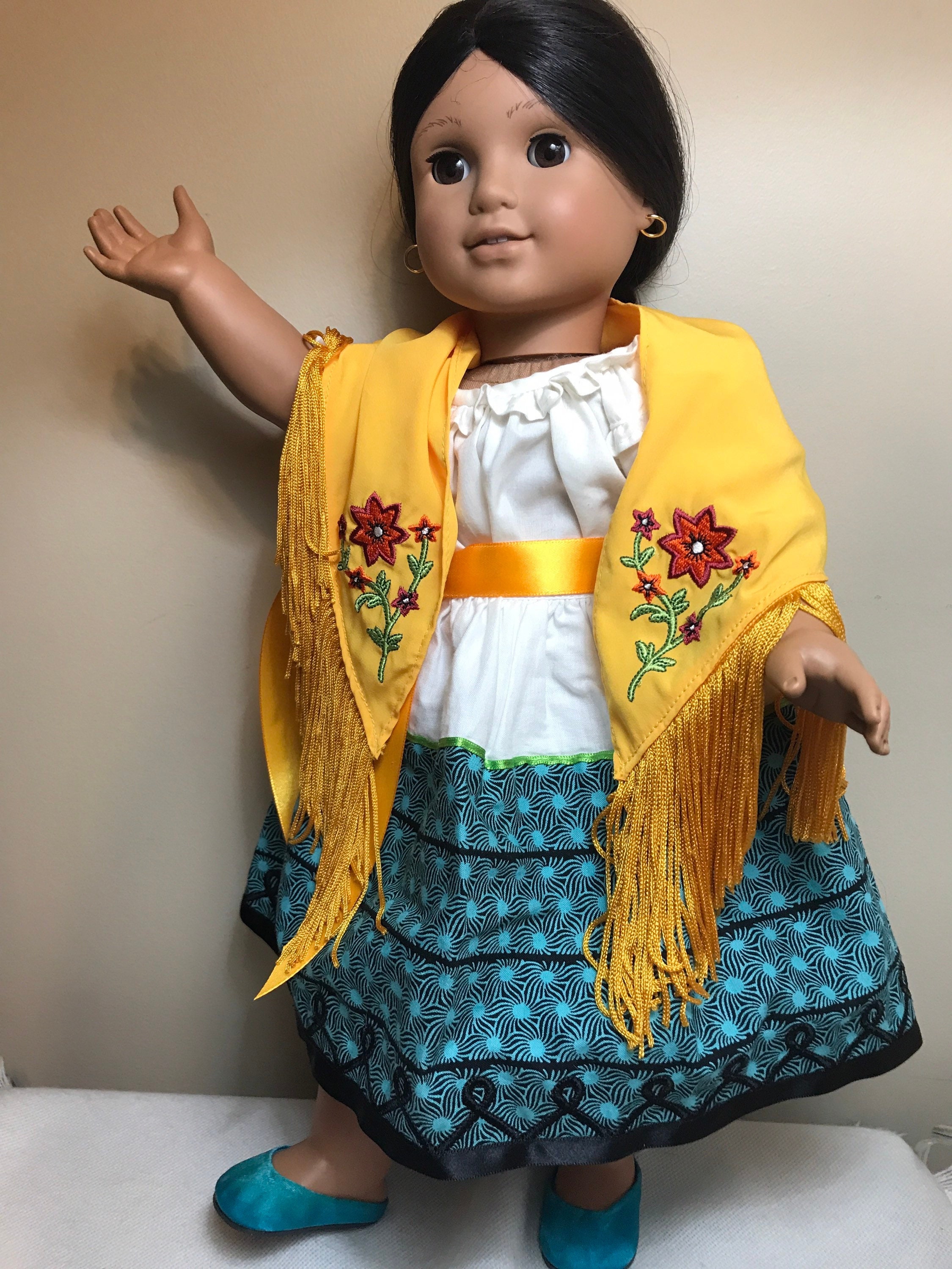 American Girl Pleasant Company Josefina Montoya Doll Beautiful Wearing Her Birthday Outfit Heirloom Shawl Ready to Play or Display Etsy Canada