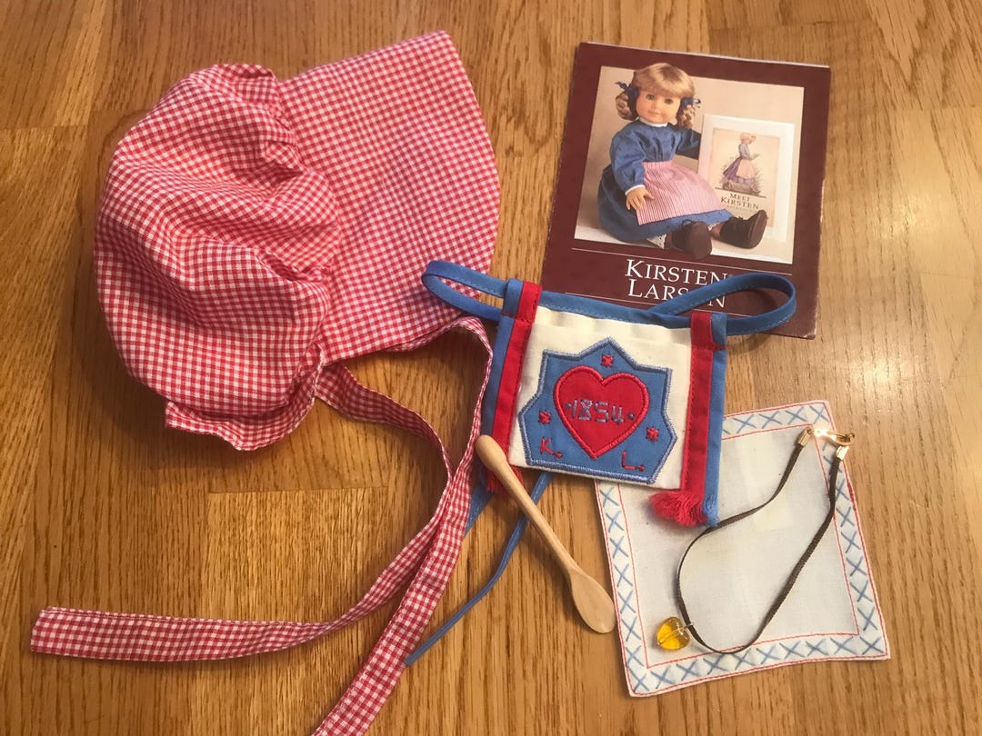 American Girl Kirsten's Meet Accessories ~ Complete With Necklace ...