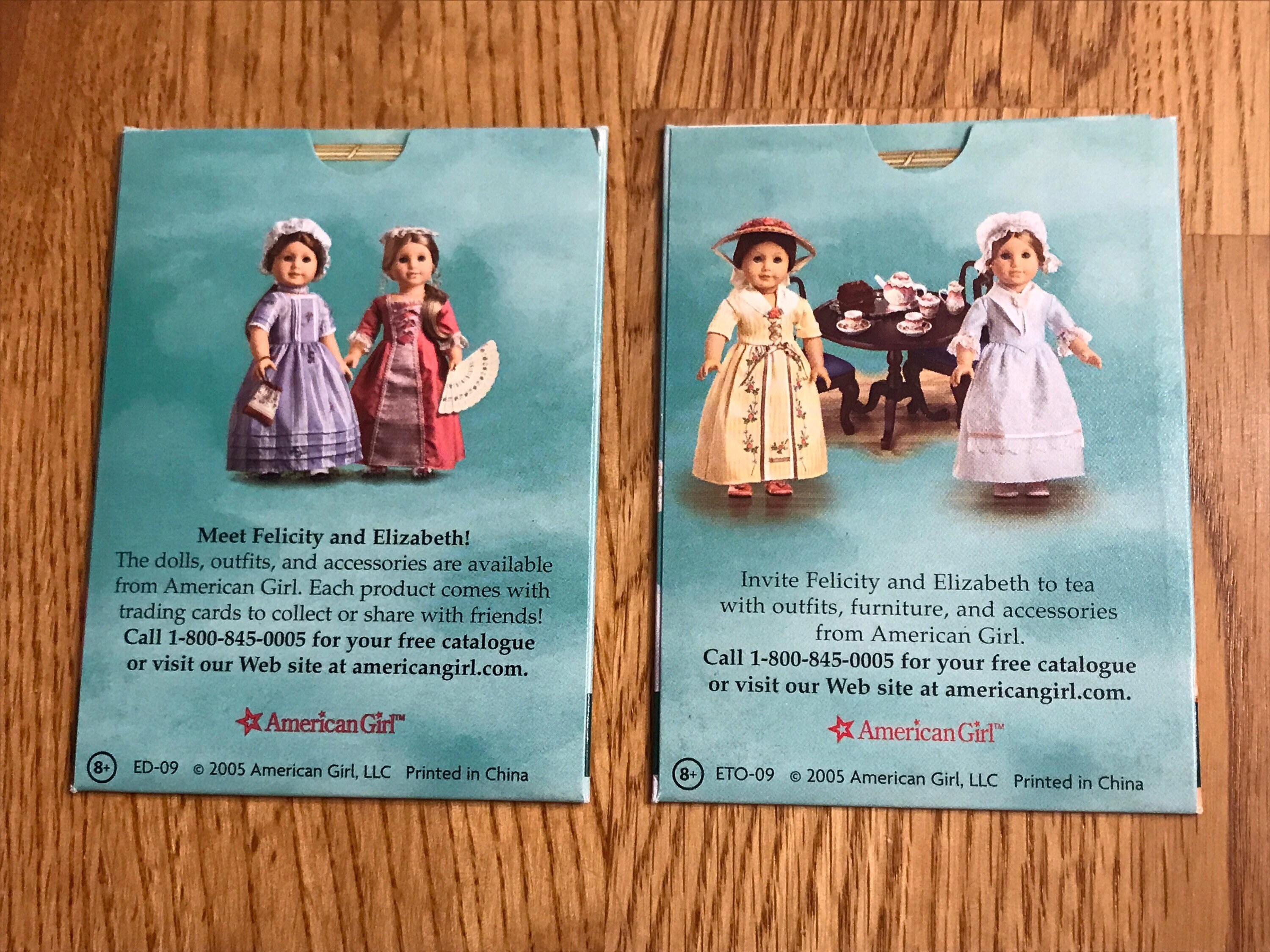American Girl Doll Elizabeth And Felicity