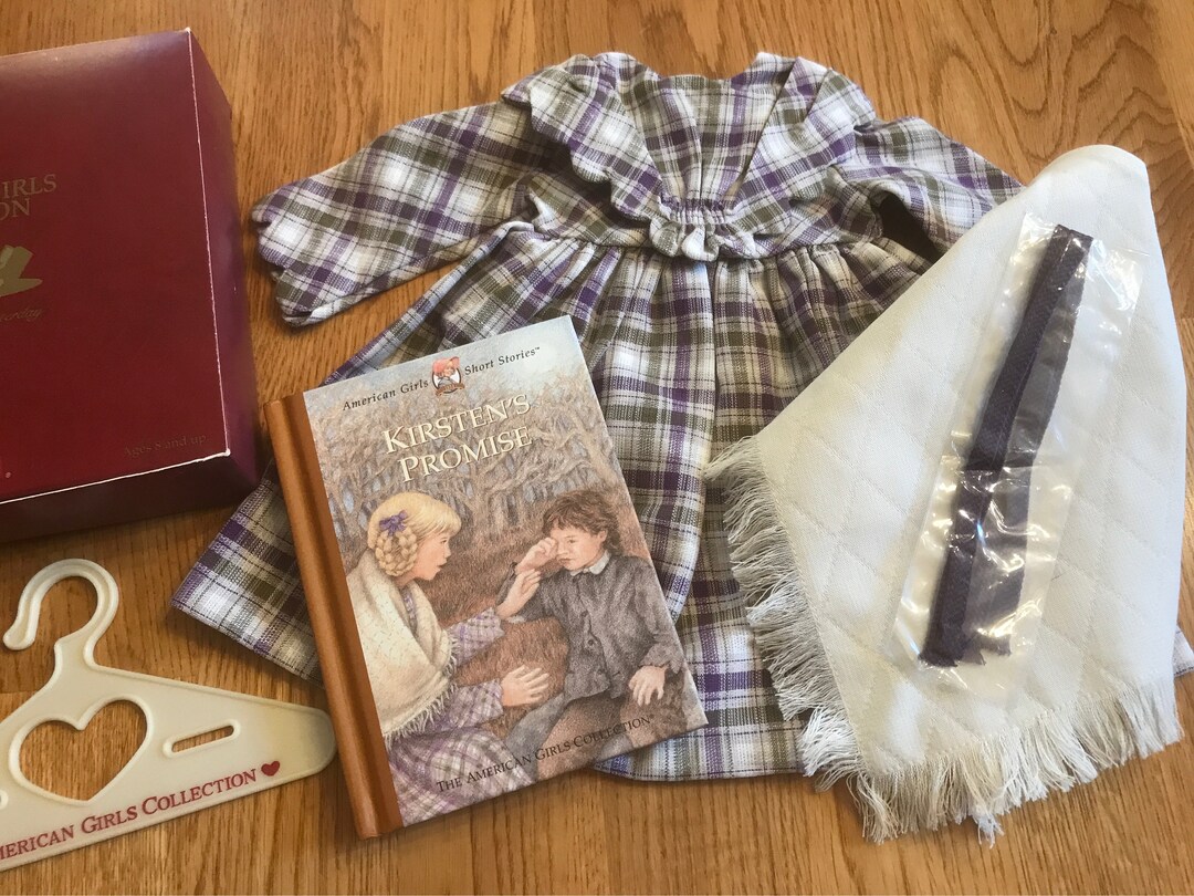 NEW! EXTREMELY RARE to Find! American Girl Kirsten's Plaid Dress ...