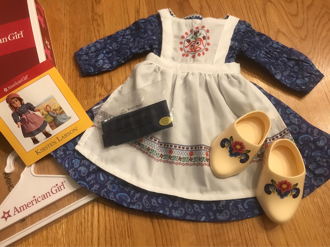 NEW IN BOX Very Hard to Find American Girl Kirsten's Baking Outfit ...