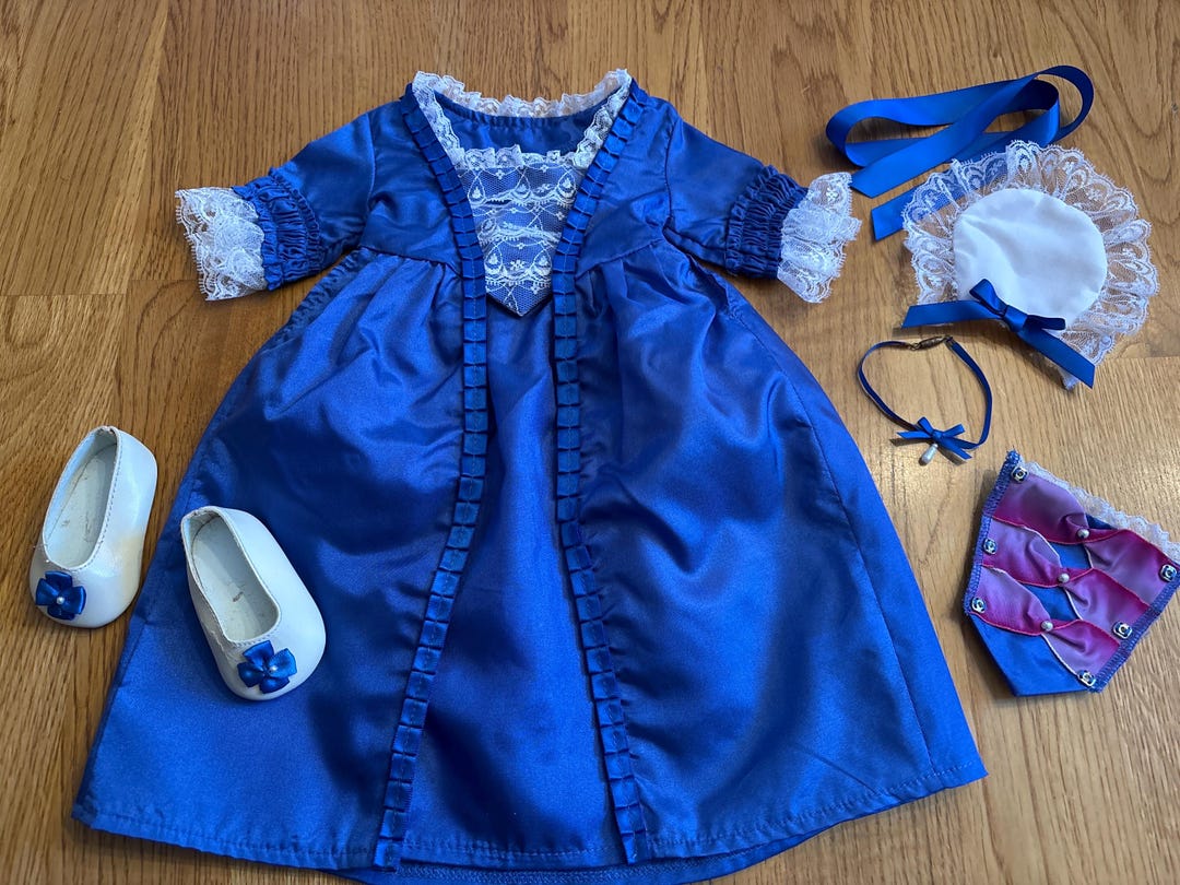 American Girl Felicity's Holiday Outfit ~ Felicity's Christmas Gown ...