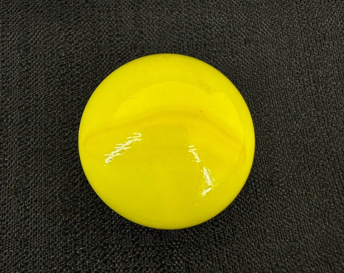 1860-1920 RARE German Transitional Handmade Slag Glass Marble, Yellow ...