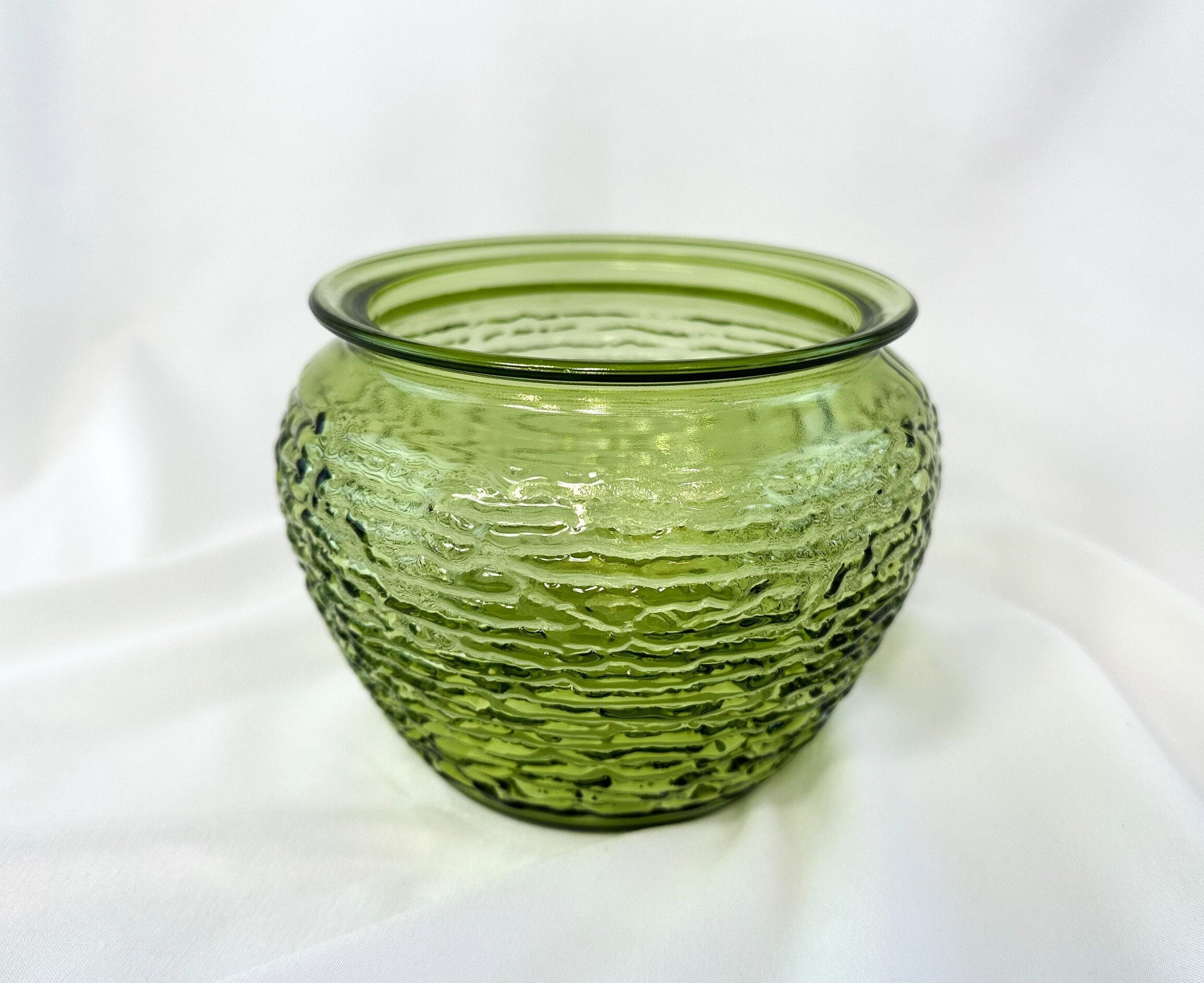 Vintage Soreno Green Glass Planter Avocado Green NAPCO - Etsy
