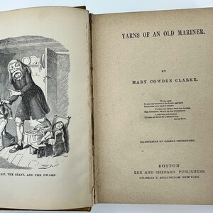Antique Book: Yarns of an Old Mariner by Mary Cowden Clarke Illustrated ...