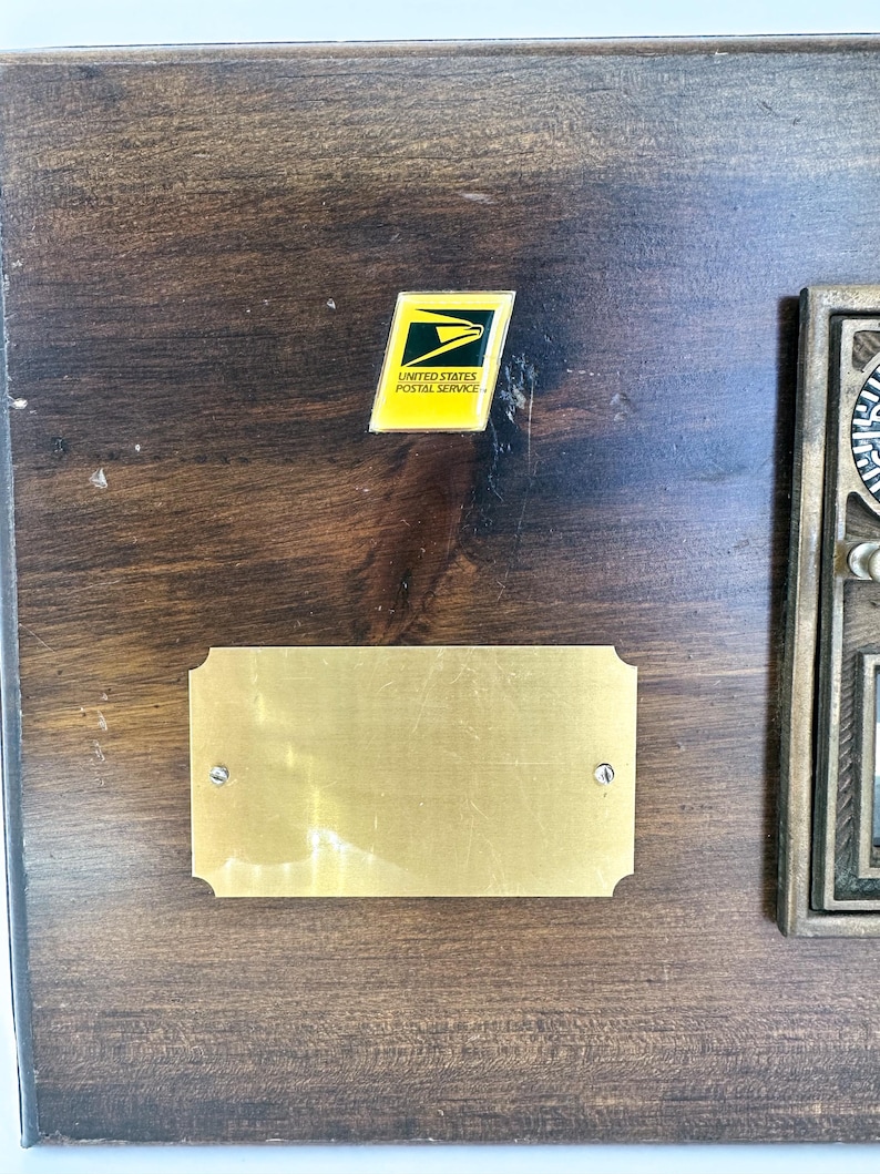Antique Post Office Box Door Wall Plaque - Etsy