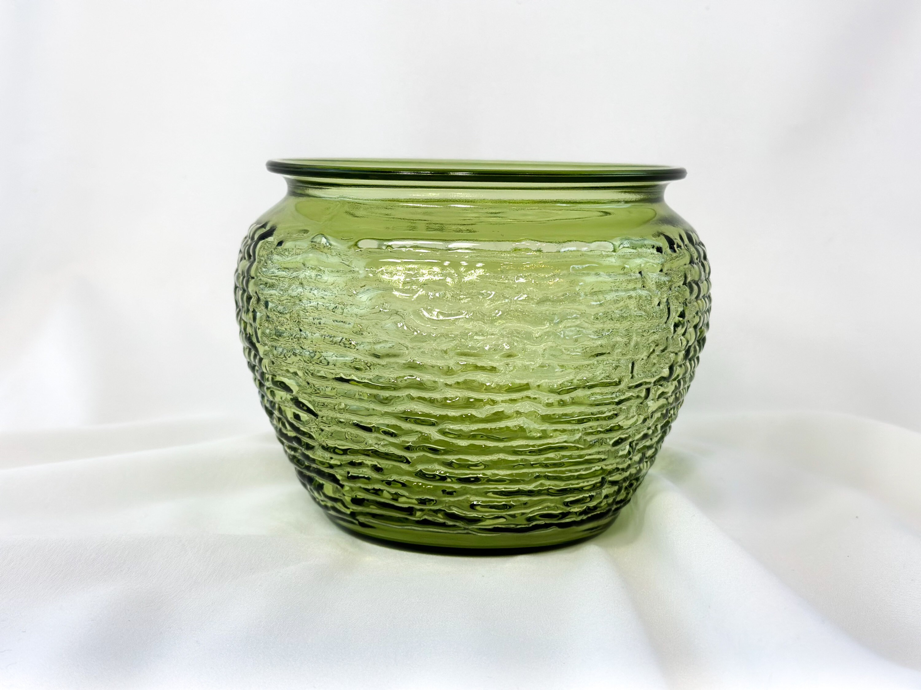 Vintage Soreno Green Glass Planter Avocado Green NAPCO - Etsy