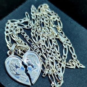 Breakable Heart Necklace in 925 Silver - Etsy