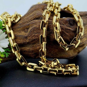 Monaco Chain in 14k Gold - Etsy