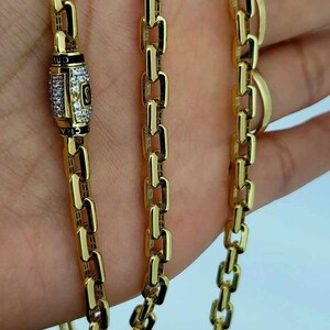 Monaco Chain in 14k Gold - Etsy
