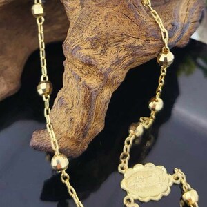 Rosary Hand Bracelet in 14k Gold - Etsy