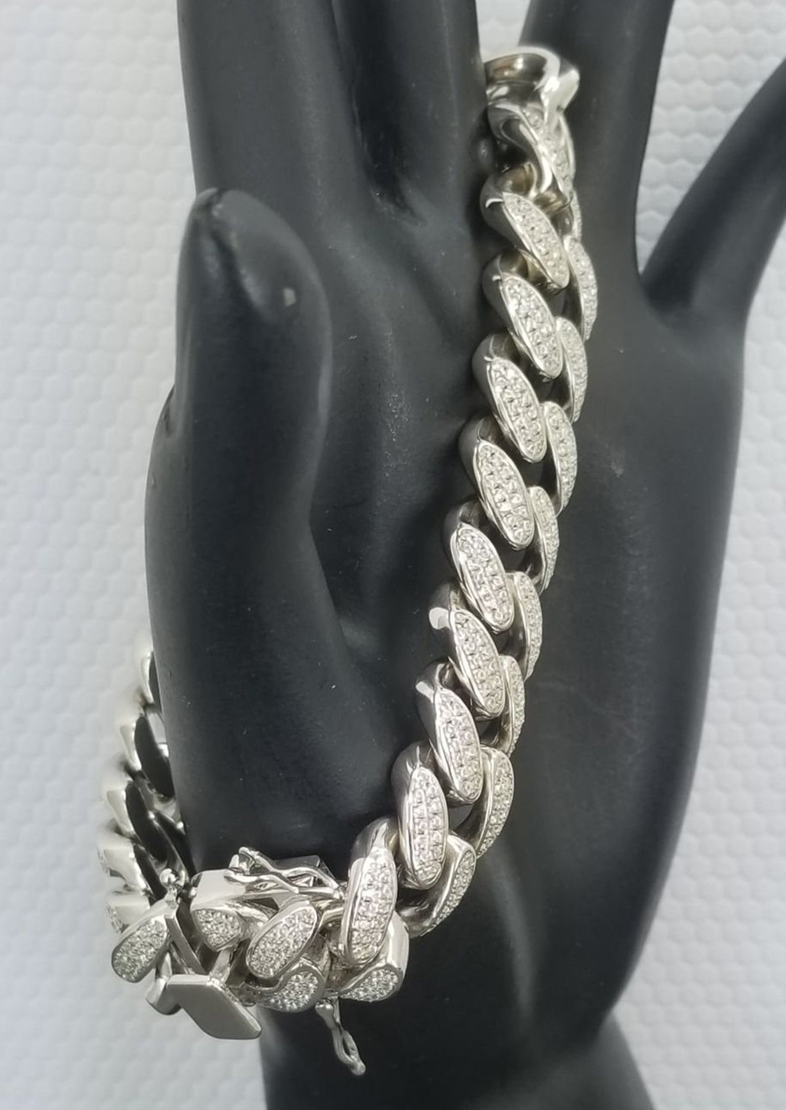 Fine Silver 925 Curb Link Bracelet / Esclava En Plata Fina 925 | Etsy