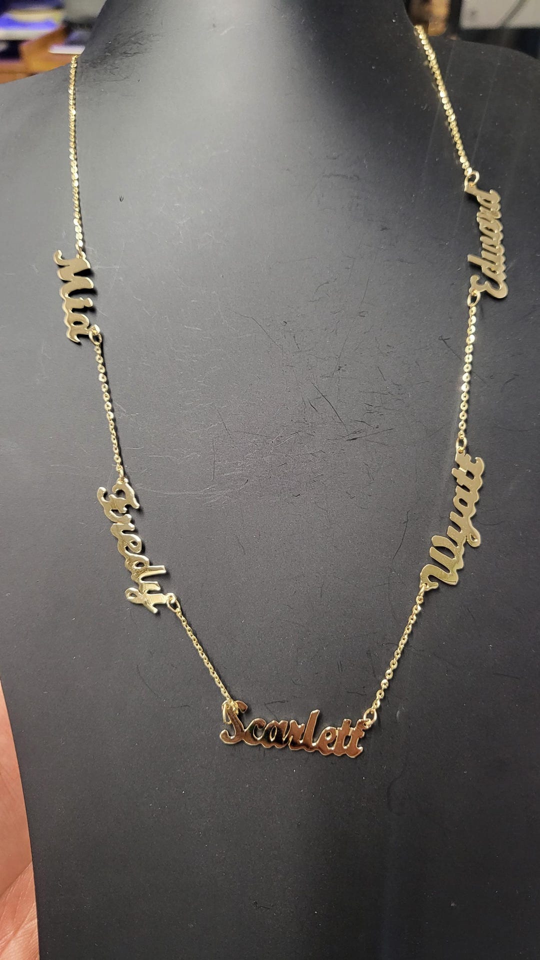 Custom Name Chain in 14k Gold - Etsy
