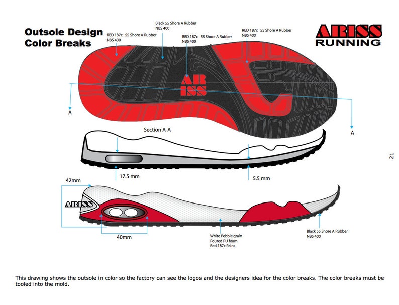 Complete Shoe Specification Drawing - Etsy