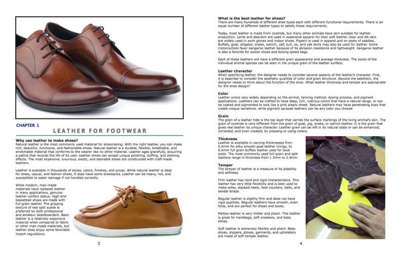 Shoe Material Design Guide Digital Edition Ebook - Etsy